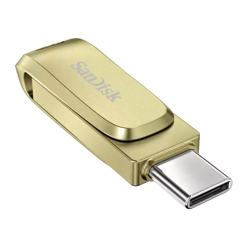 32GB Silver SanDisk Ultra Dual Drive Luxe USB Type-C™ Flash Drive | SanDisk